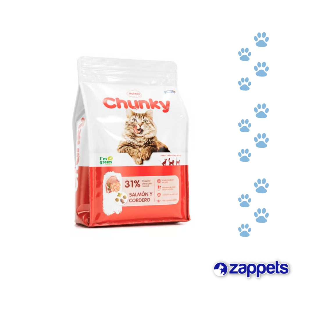 Alimento Chunky Gatos Adultos Salmón y Cordero – Zappets